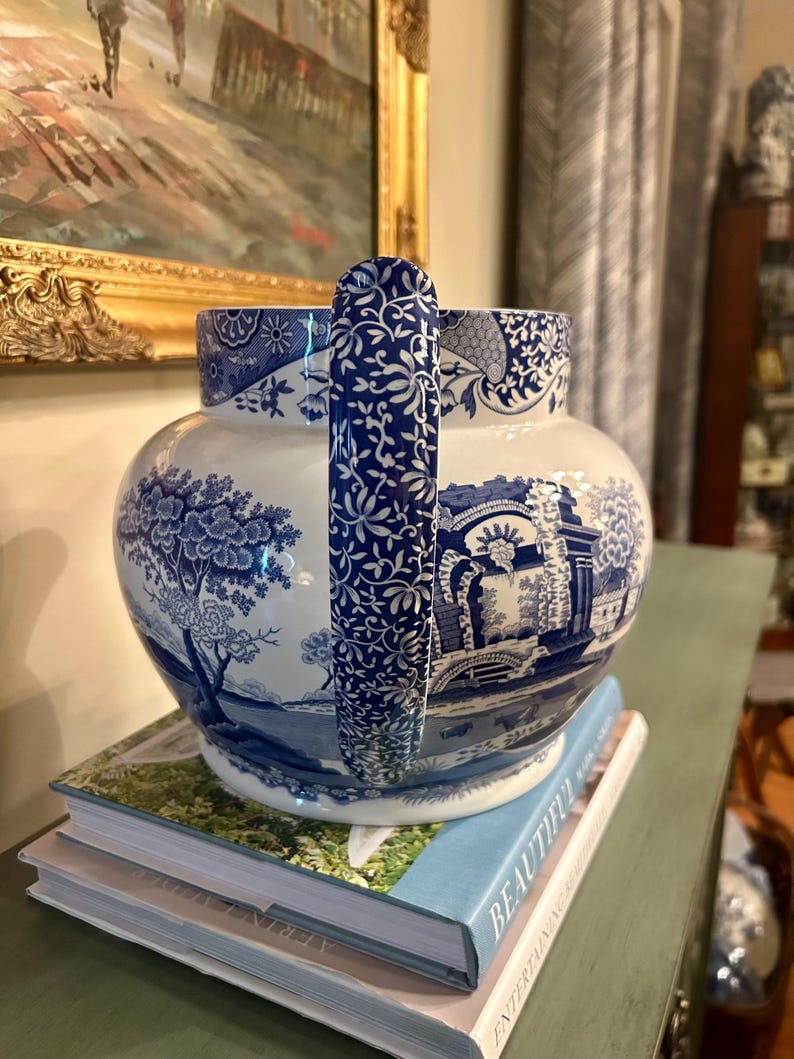 Spode Blue Italian 240 Oz Dutch Jug - Etsy