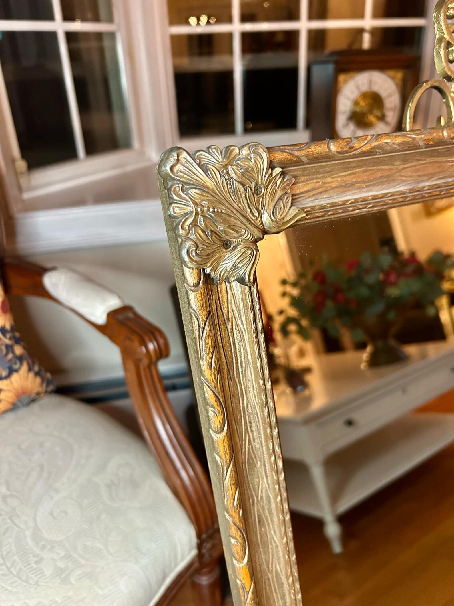 Vintage Gold Framed Mirror - Etsy