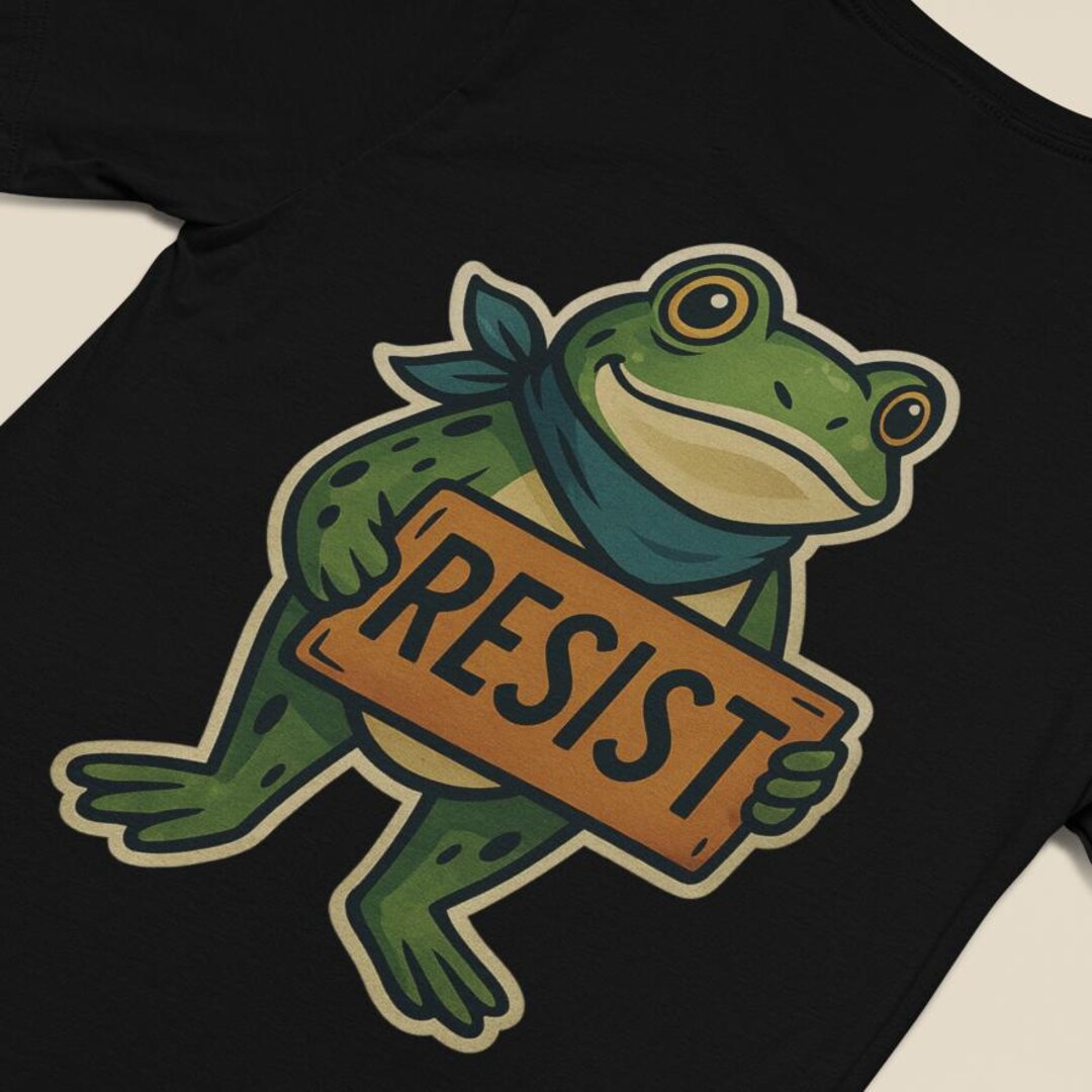 Portland Frog Resist Shirt - Retro Protest Tee, Anti ICE Activist Shirt ...