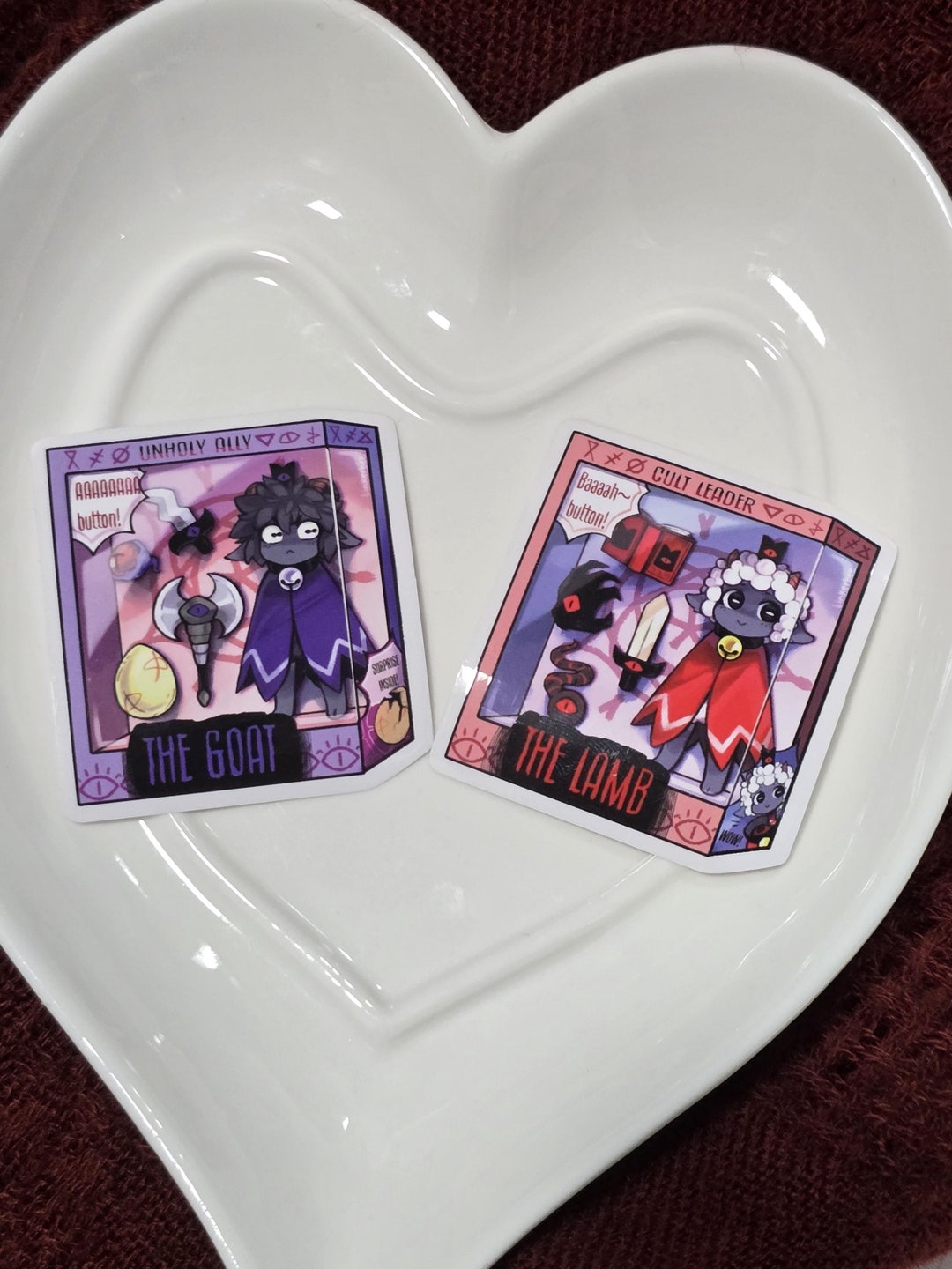 Cult of the Lamb GOAT + LAMB Toy Stickers - Etsy