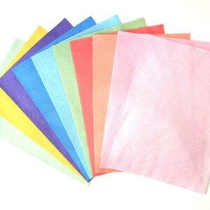Sizzix Felt Sheets 10 Pack - Pastel Colors - Felt Sheets - 8 1/4 X 11 3 ...