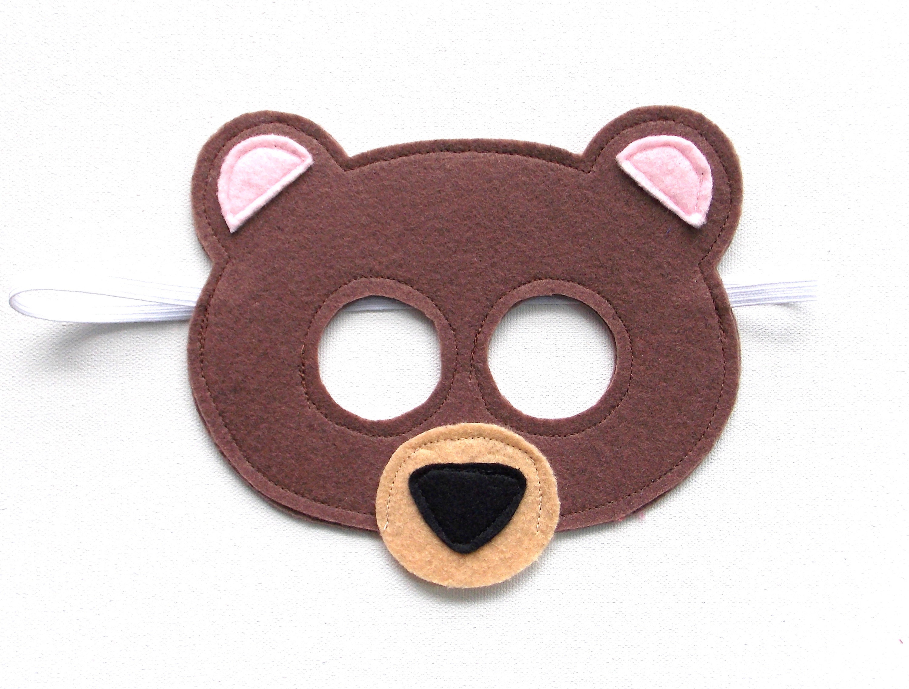 Bear Mask Kid's Mask - Etsy