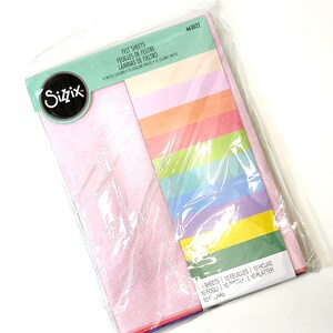 Sizzix Felt Sheets 10 Pack - Pastel Colors - Felt Sheets - 8 1/4 X 11 3 ...