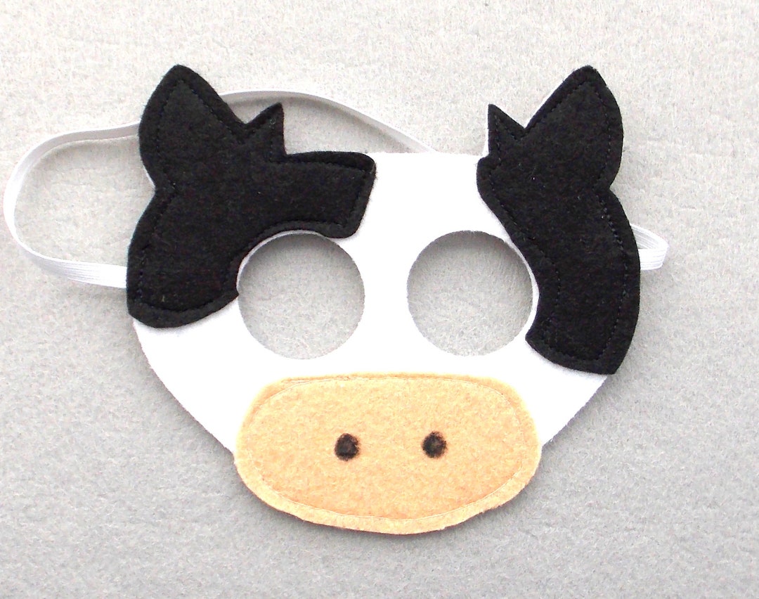 Cow Mask - Kid's Mask - Etsy