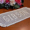 Custom Handmade Crocheted Name Doilies Gift Name Doily Personalized ...