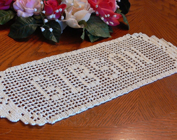 Special Custom Handmade Crocheted Name Doilies Crochet Name Doily ...
