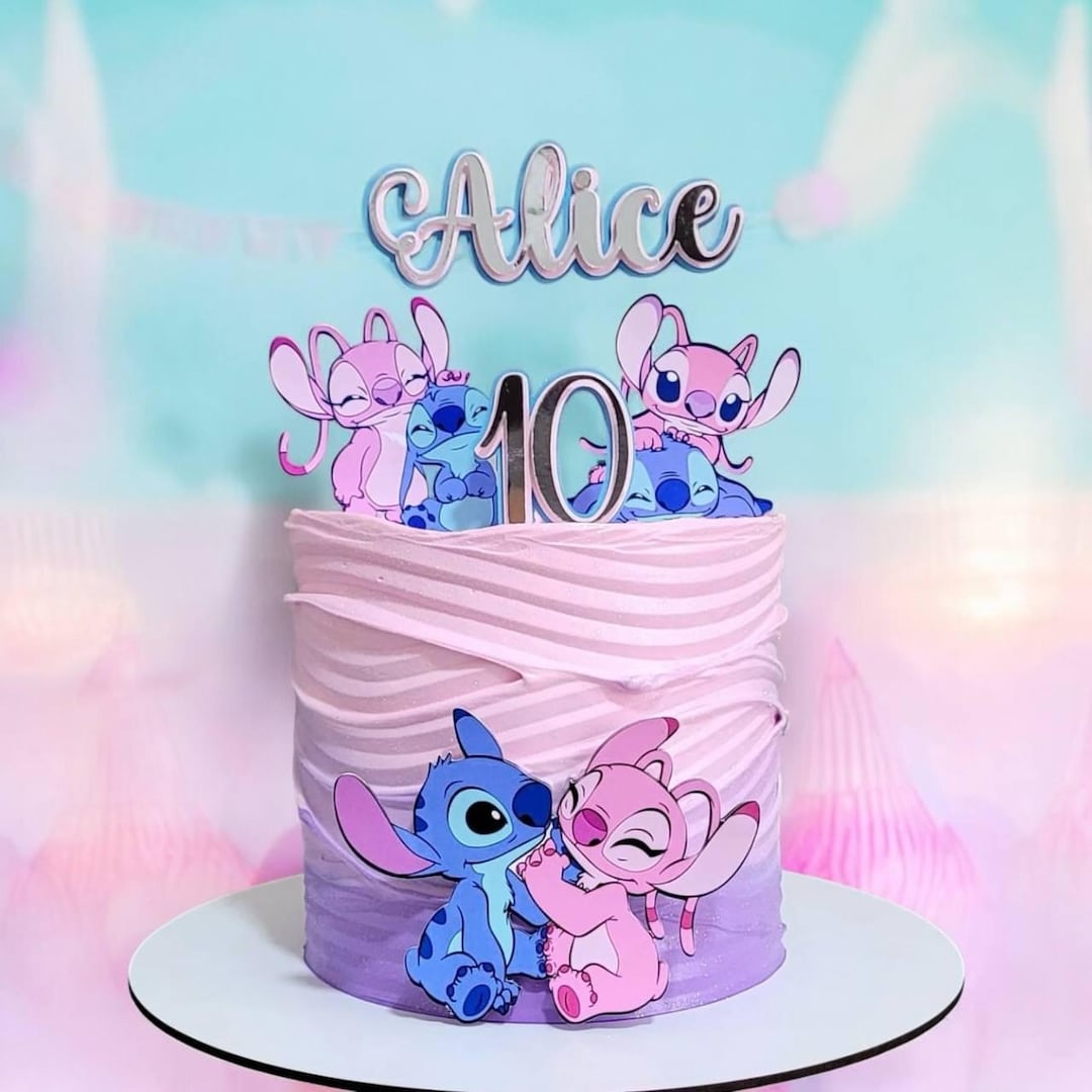 Stitch Cake Topper - Personalized Stitch Cake Topper - Etsy