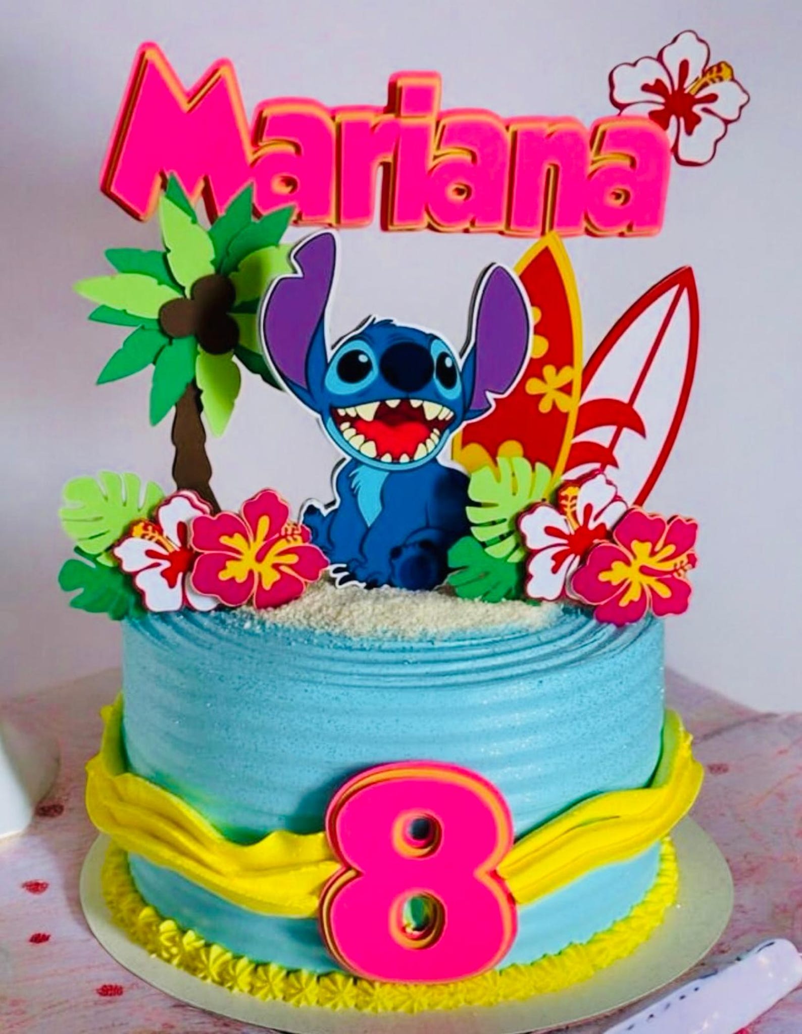 Personalized Stitch Cake Topper – Birthday Party Decoration - Etsy