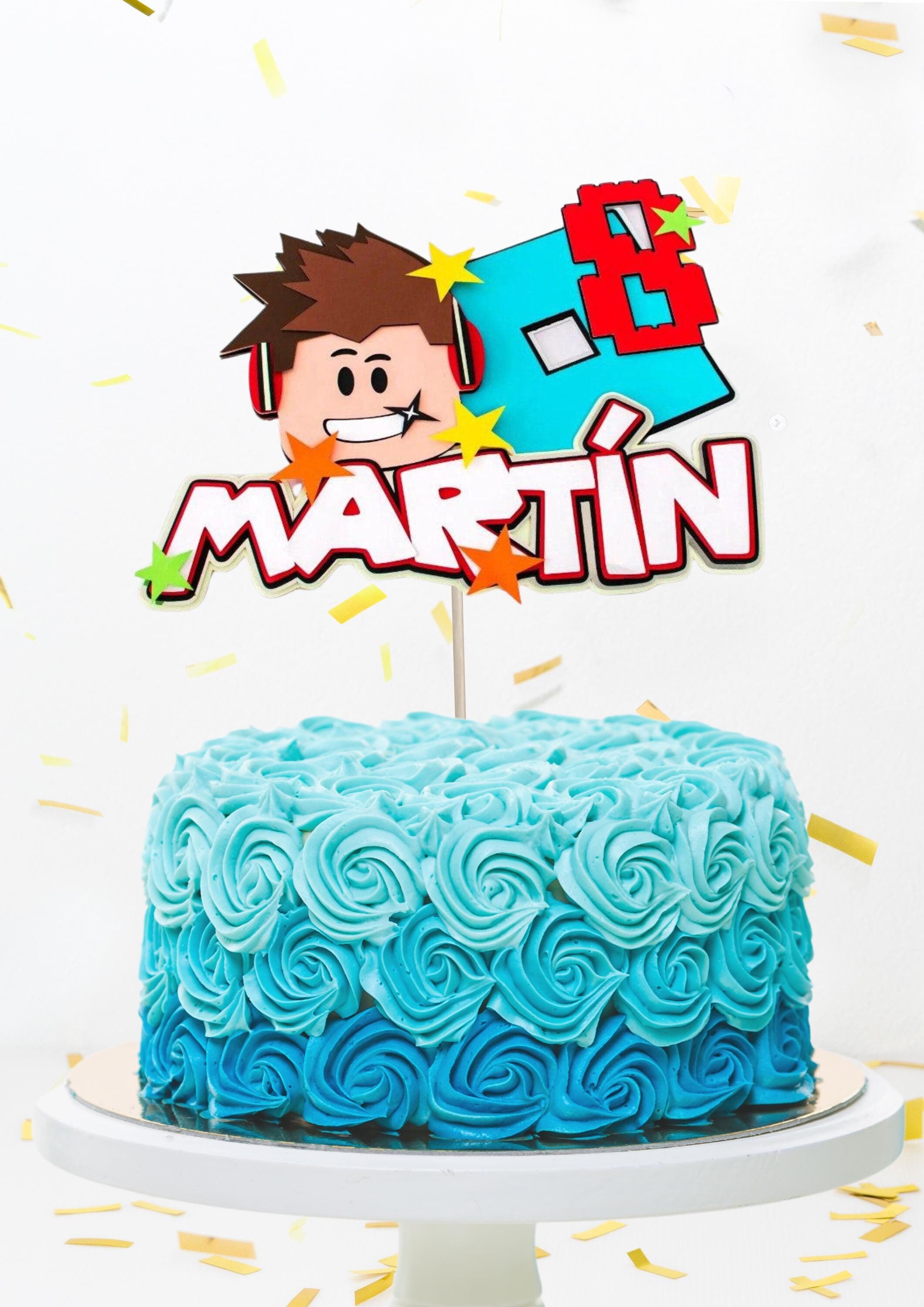 Roblox Cake Topper Roblox Birthday Roblox Decor Personalized Roblox ...