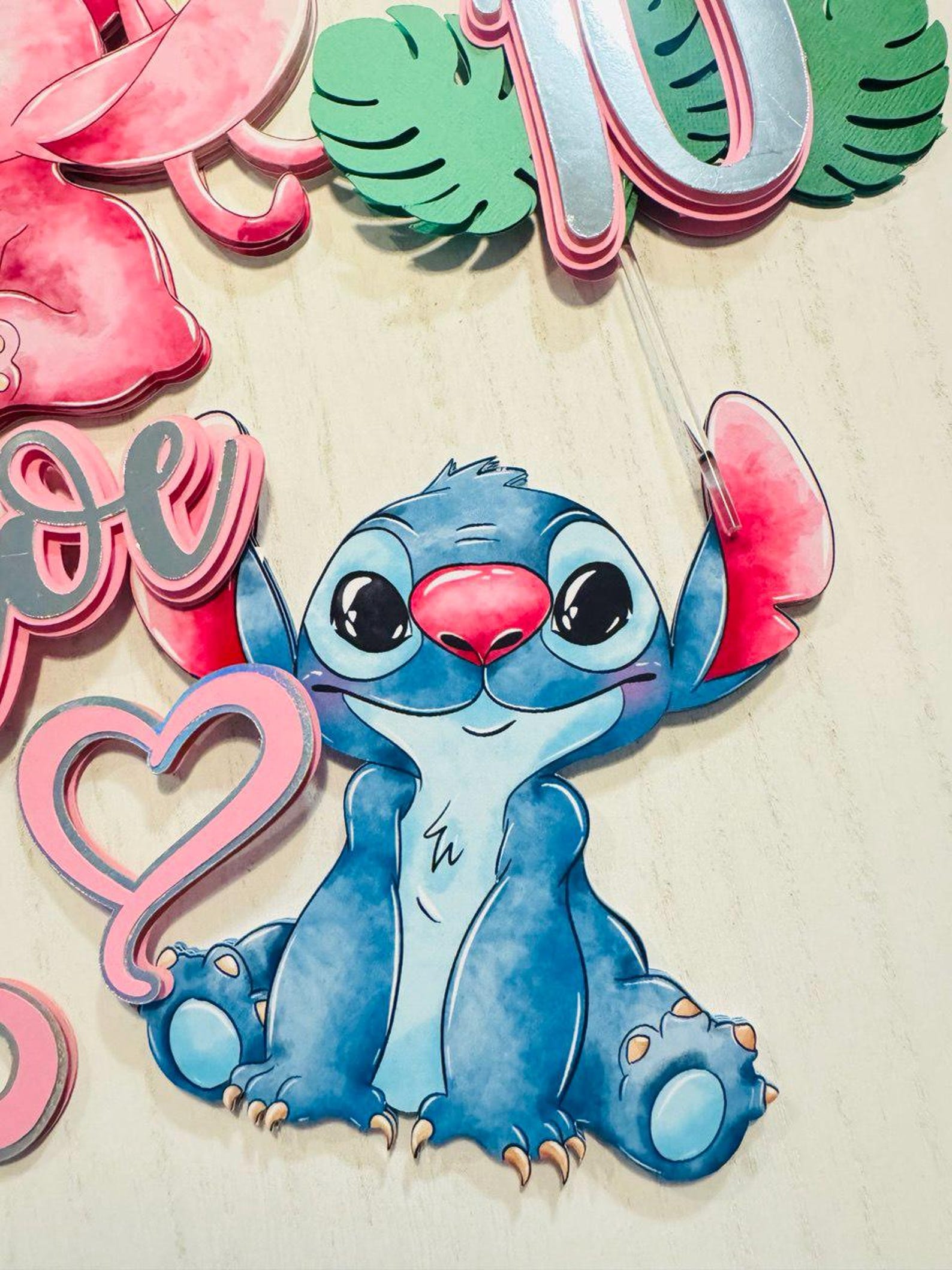 Personalized Stitch Cake Topper - Party Decorations - Etsy