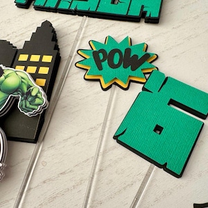 Personalized Hulk Cake Topper - Hulk Birthday - Hulk Party Decor ...