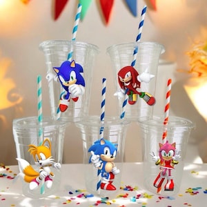 Sonic Birthday Cups - Sonic Party Cups – Birthday Supplies, Themed ...