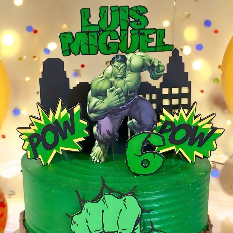 Hulk Cake Topper - Etsy