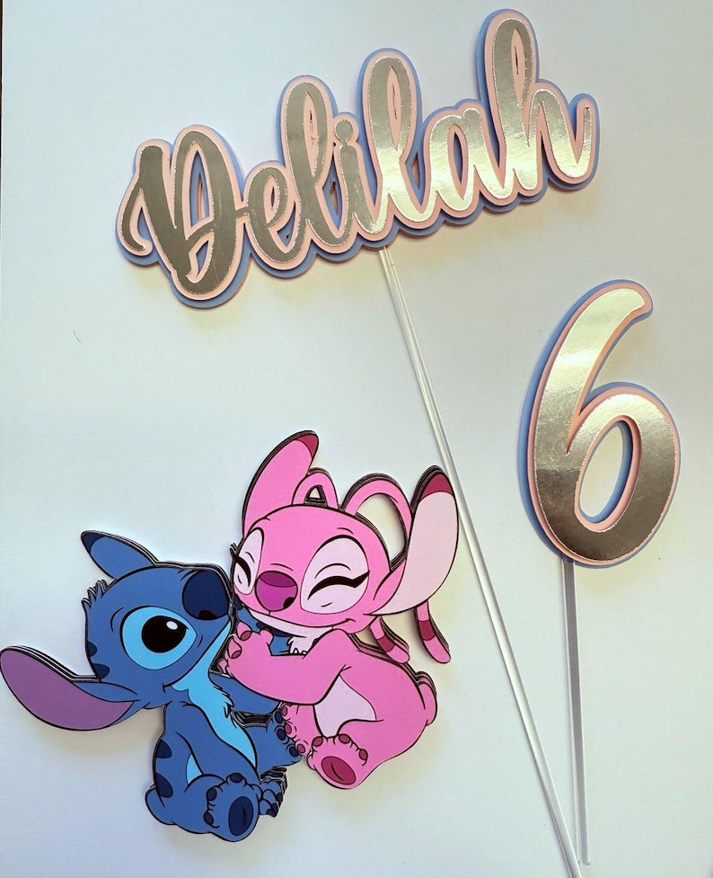 Stitch Cake Topper - Personalized Stitch Cake Topper - Etsy