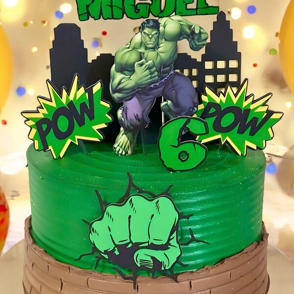 Hulk Cake Topper - Etsy