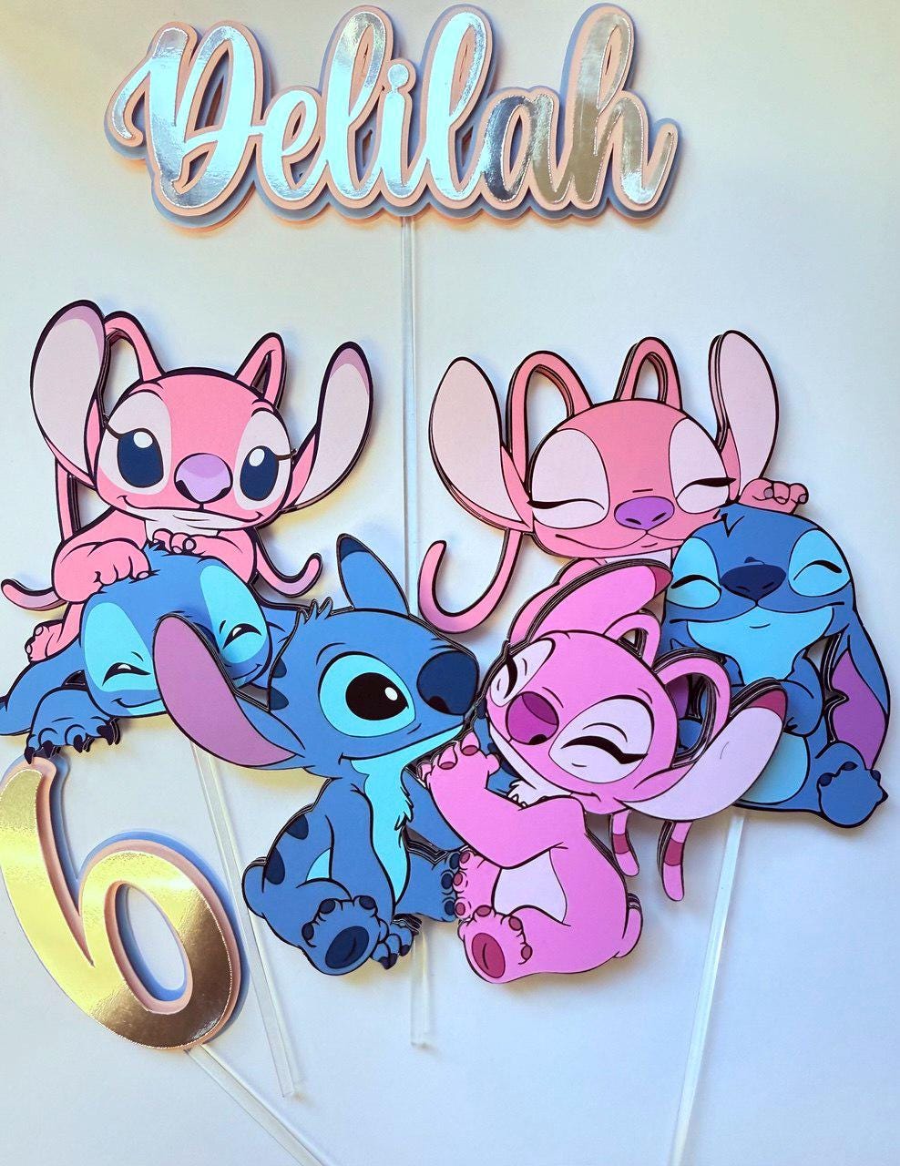 Stitch Cake Topper - Personalized Stitch Cake Topper - Etsy