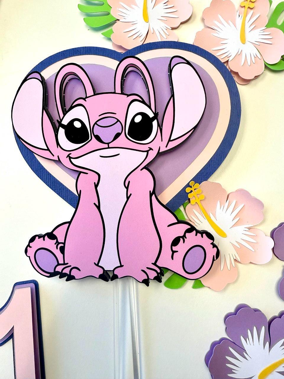 Personalized Stitch Cake Topper - Birthday Party Decor - Etsy