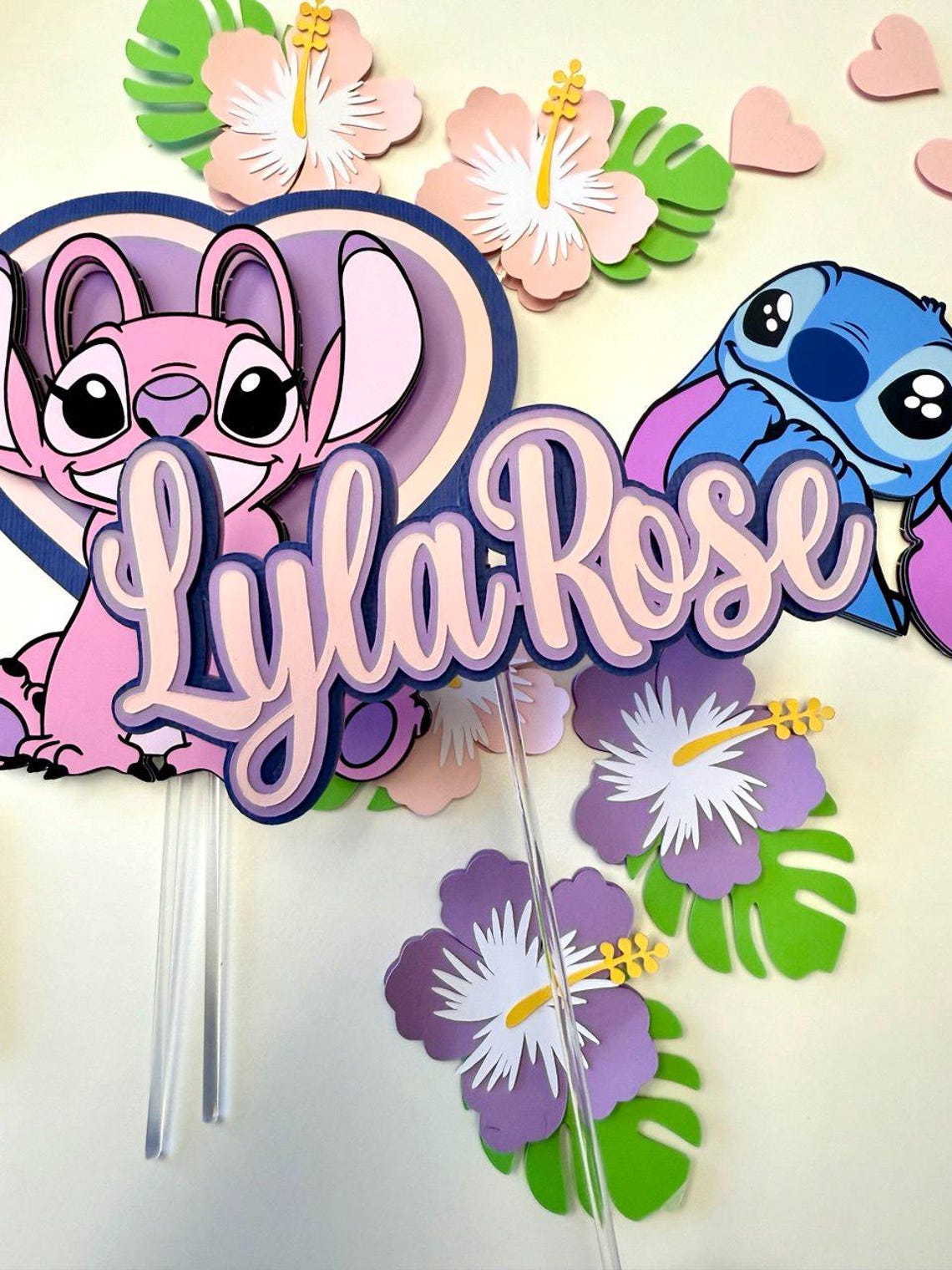 Personalized Stitch Cake Topper - Birthday Party Decor - Etsy