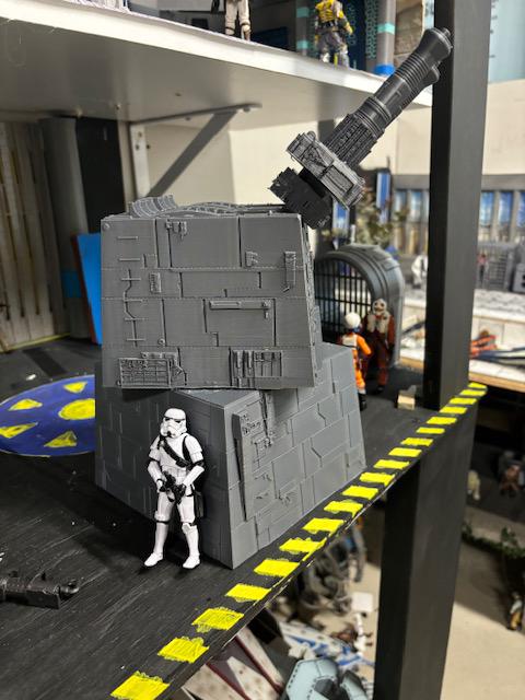 Star Wars Turbolaser Death Star Diorama - Etsy