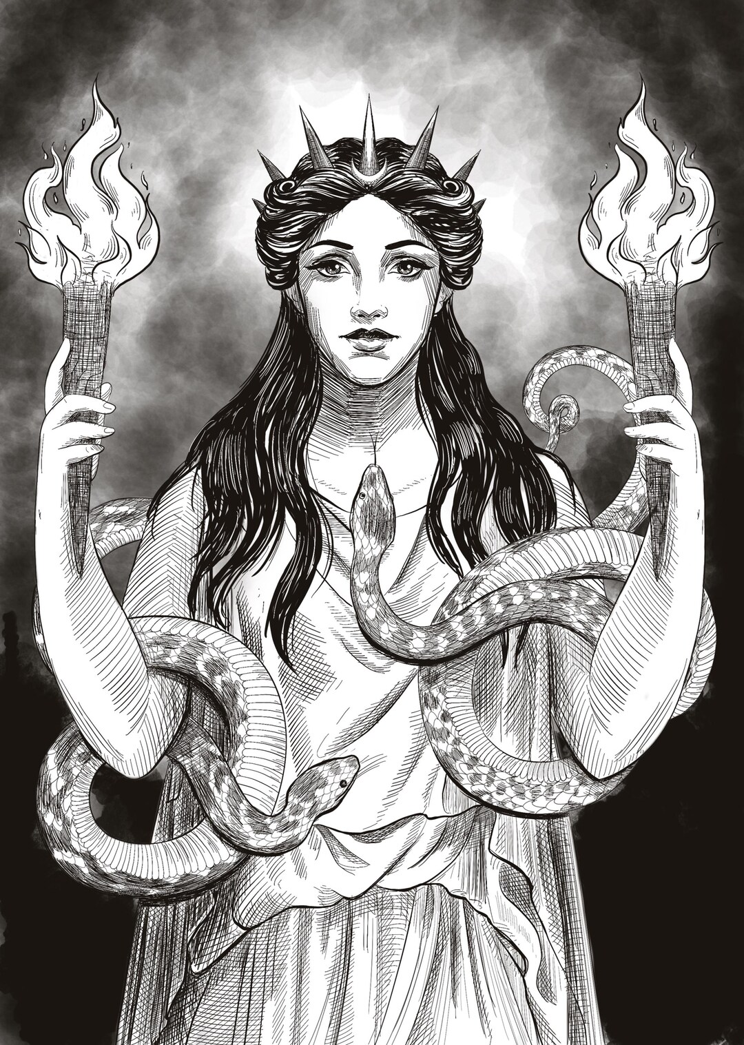 Goddess Hekate Poster Wall Art Art Print - Etsy