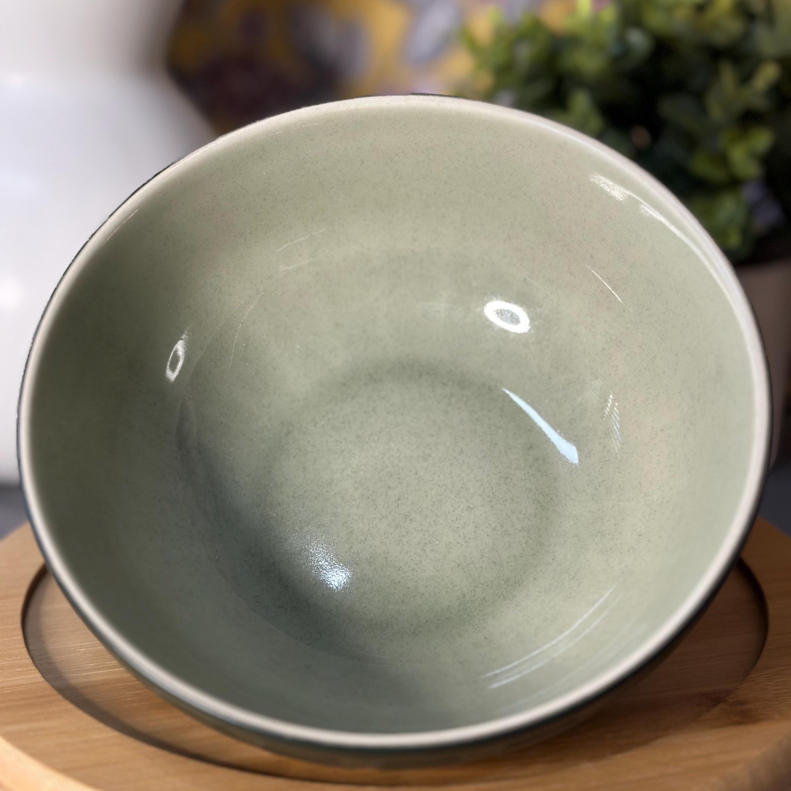 Vintage Green Shadow Box Jade Pattern Pfaltzgraff Bowls Set of 4 ...