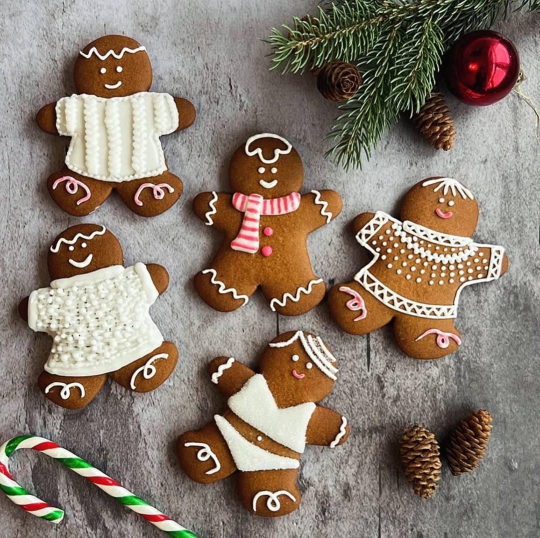 Gingerbread Family Cookies - Etsy