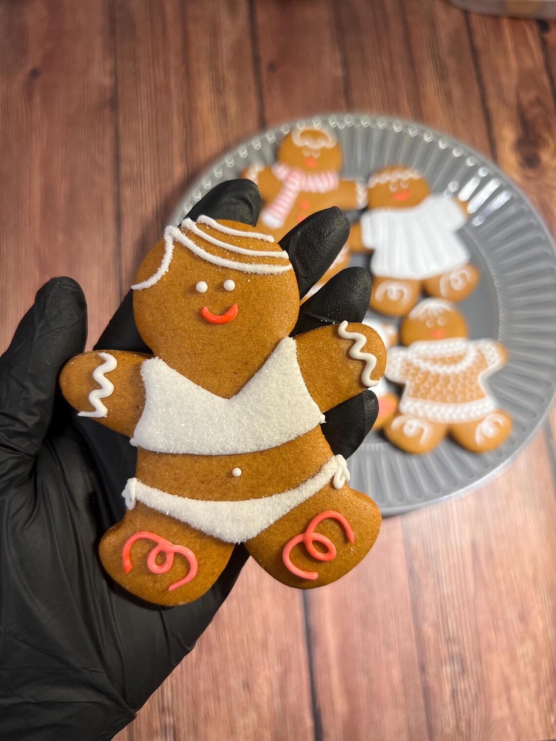Gingerbread Family Cookies - Etsy