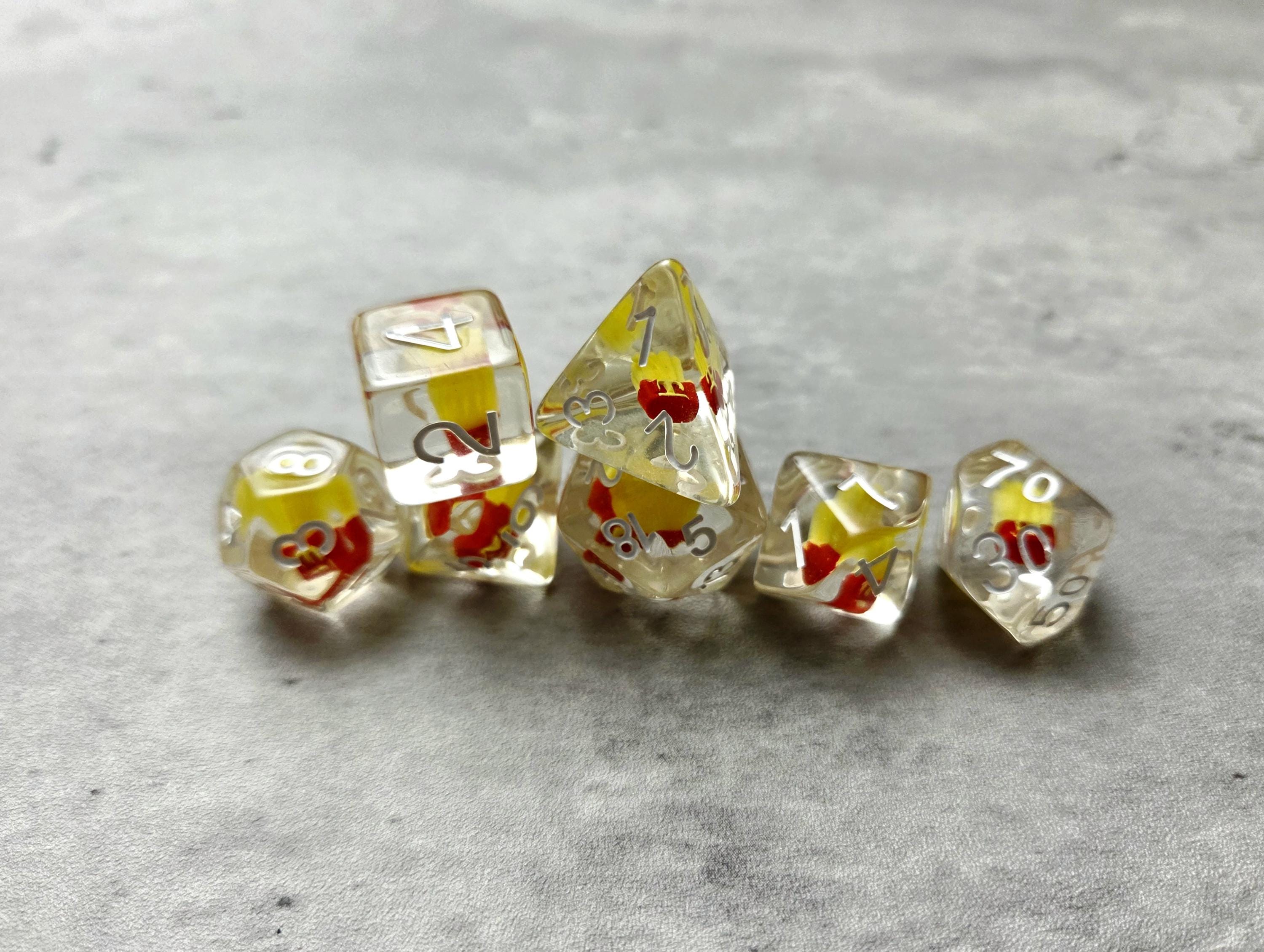 Unhappy Meal Box Hamburger Fries Coke Burger Dice Set D&D Dice DND - Etsy