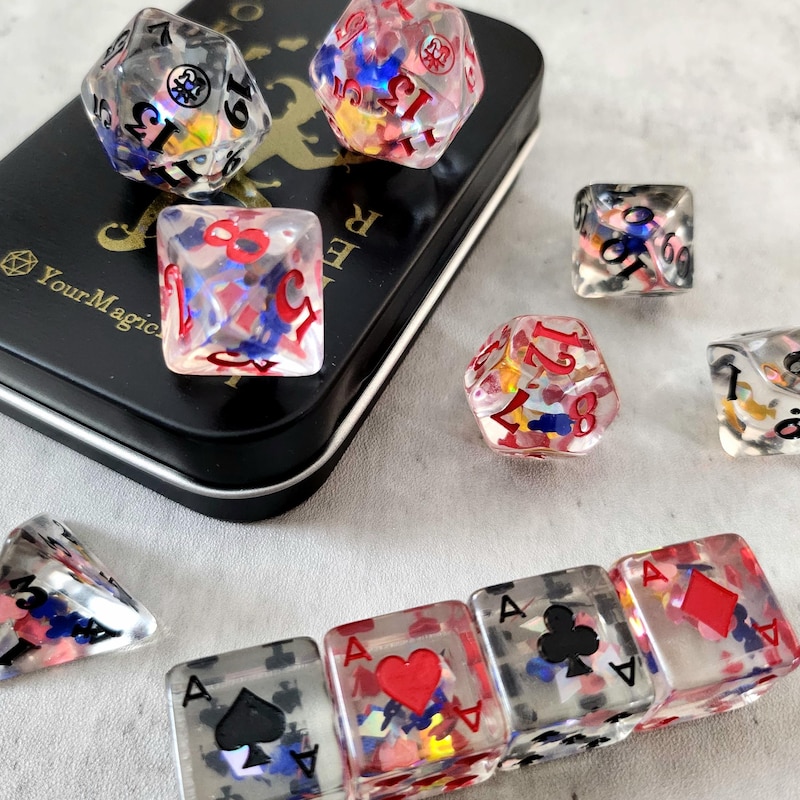 11 Piece Liquid Core Dice - Etsy