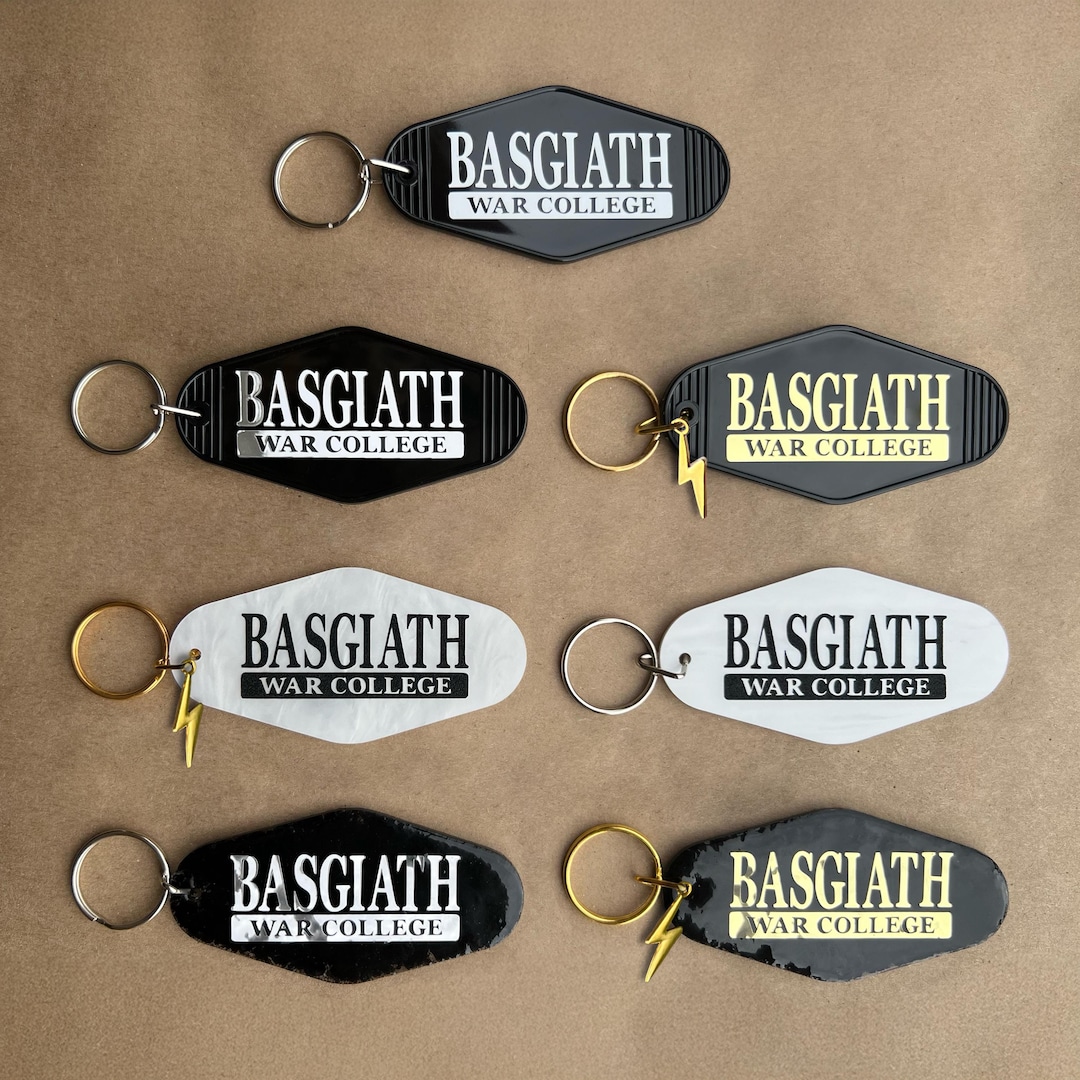 Basgiath War College Fantasy Book Keychain: Romantasy-inspired Motel ...