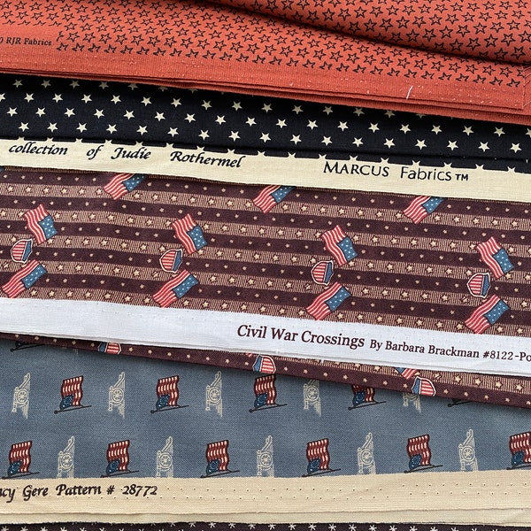 Civil War Reproduction Fabric Blue - Etsy
