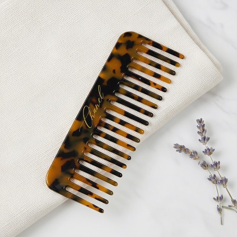 Monogramed Tortoise Comb - Etsy
