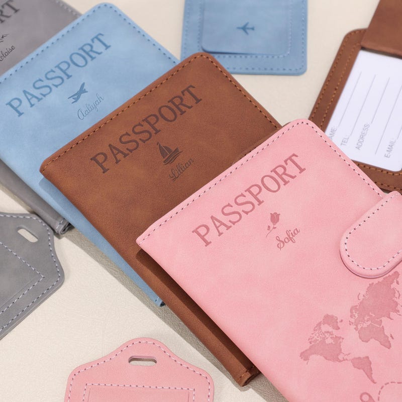 Flower Passport Wallet - Etsy