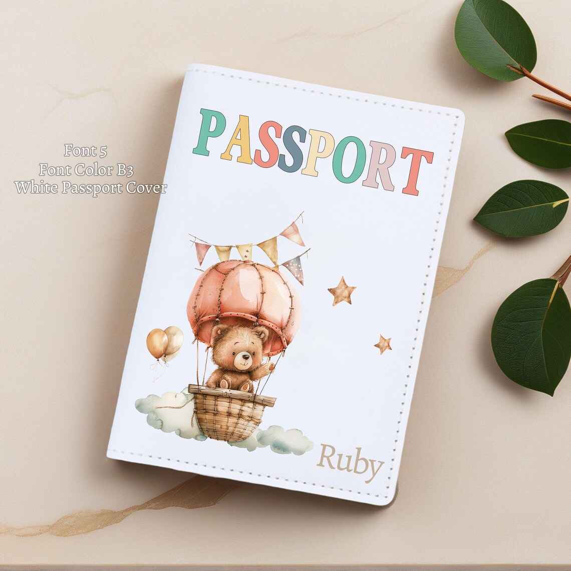 Baby Passport Cover, Custom Baby First Passport Holder, Cute Cartoon ...