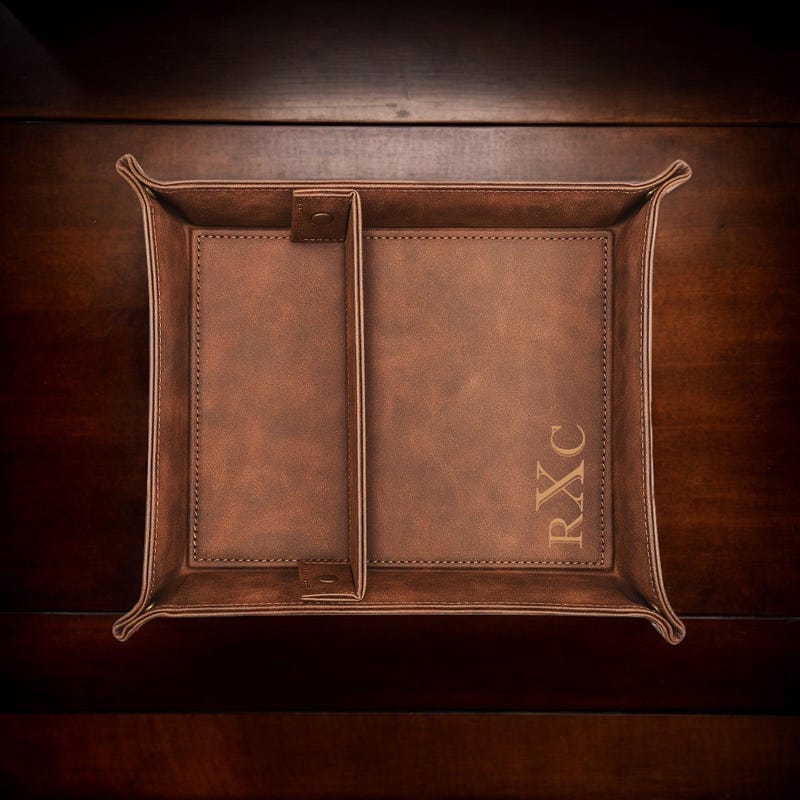 Leather Mens Valet Tray - Etsy