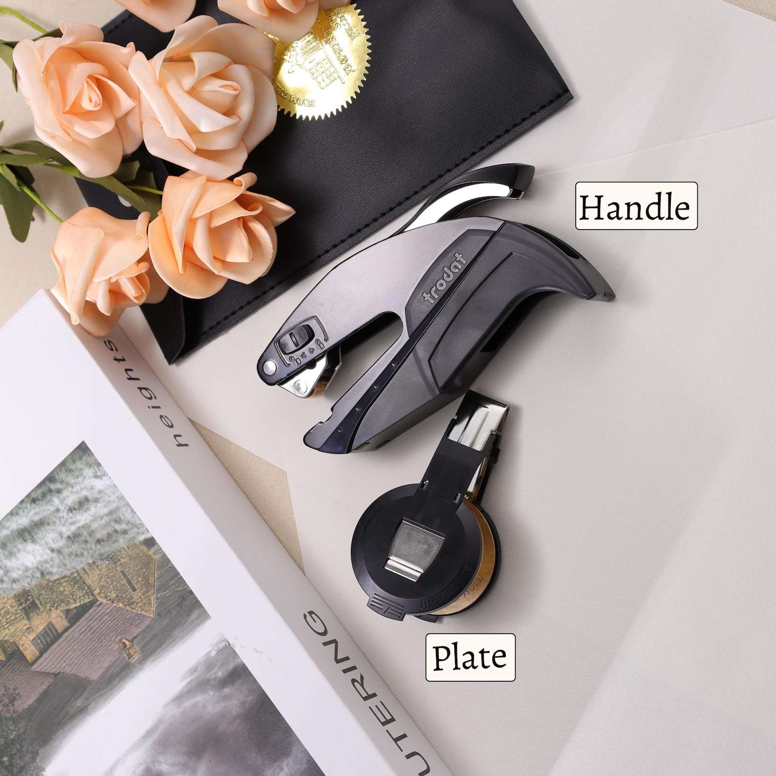 Custom Embosser Best Gift for Book Lover Metal Plate, Clear Embossing ...