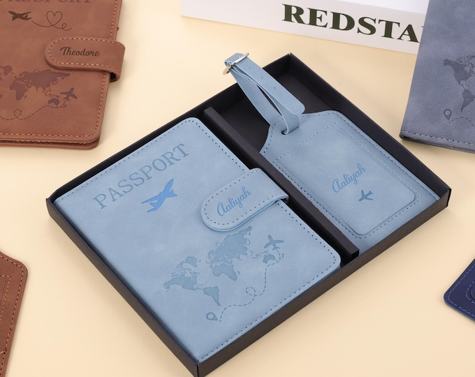 Handmade Embroidered Linen Passport Cover: Vintage Floral Travel Gift ...