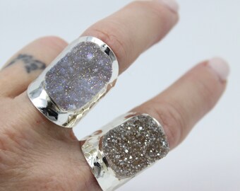 Druzy Ring - Etsy