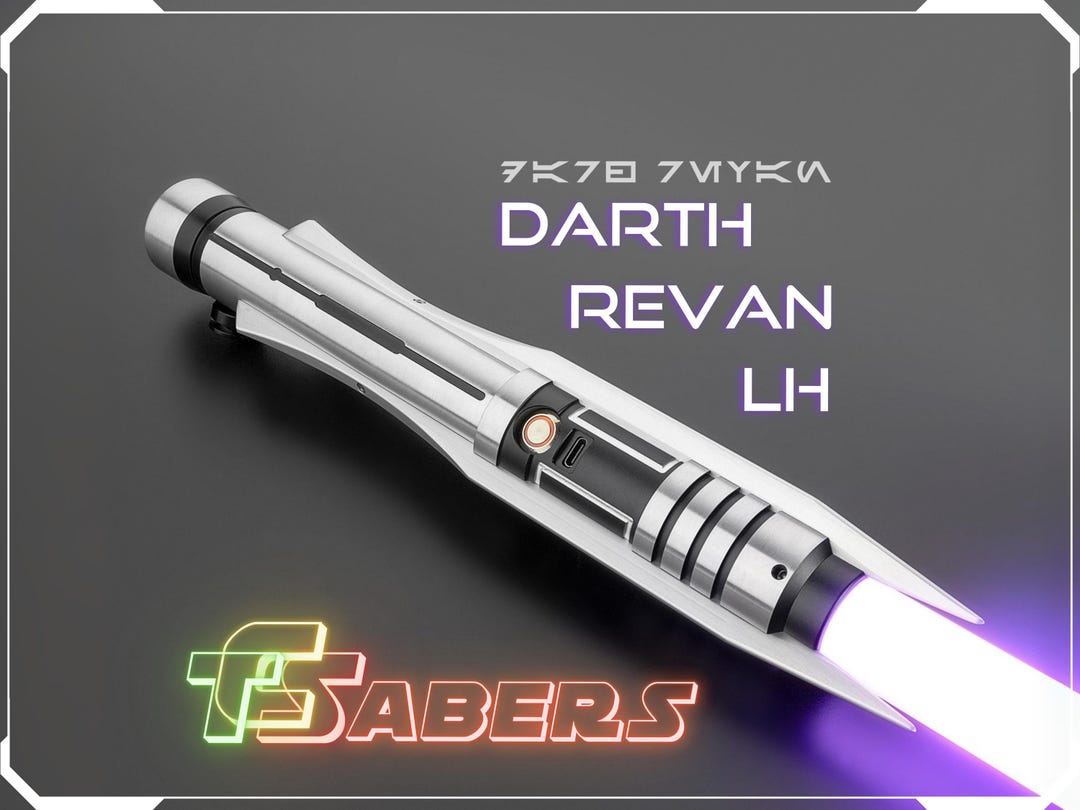 Darth Revan's LH Lightsaber Neopixel or RGB, W/ Custom Blade & Hard ...