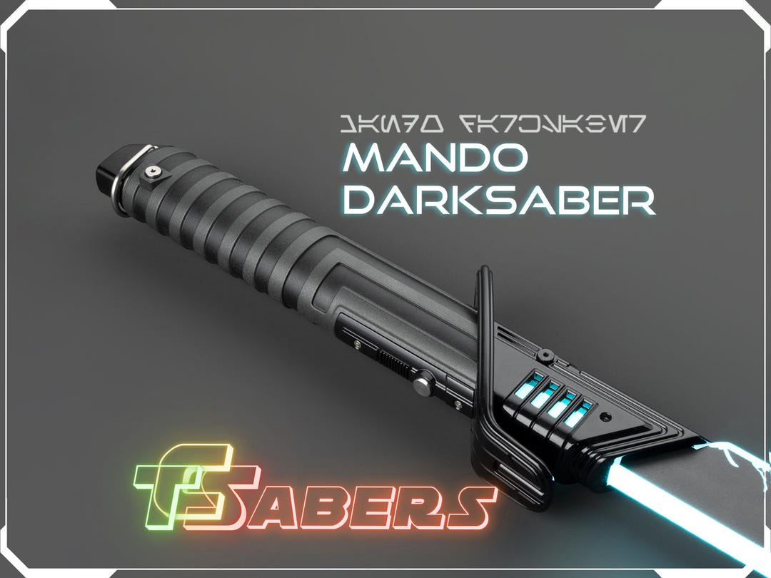 The Mandalorian Darksaber, Neopixel Lightsaber, From the Mando W ...