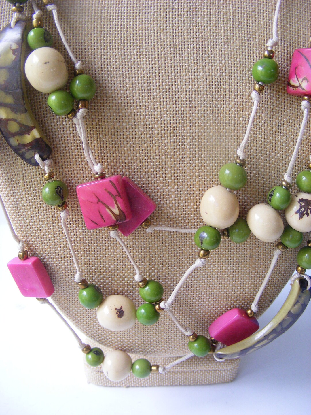 Handmade Tagua Nut Beaded Necklace: Fair Trade Ecuador Jewelry - Etsy