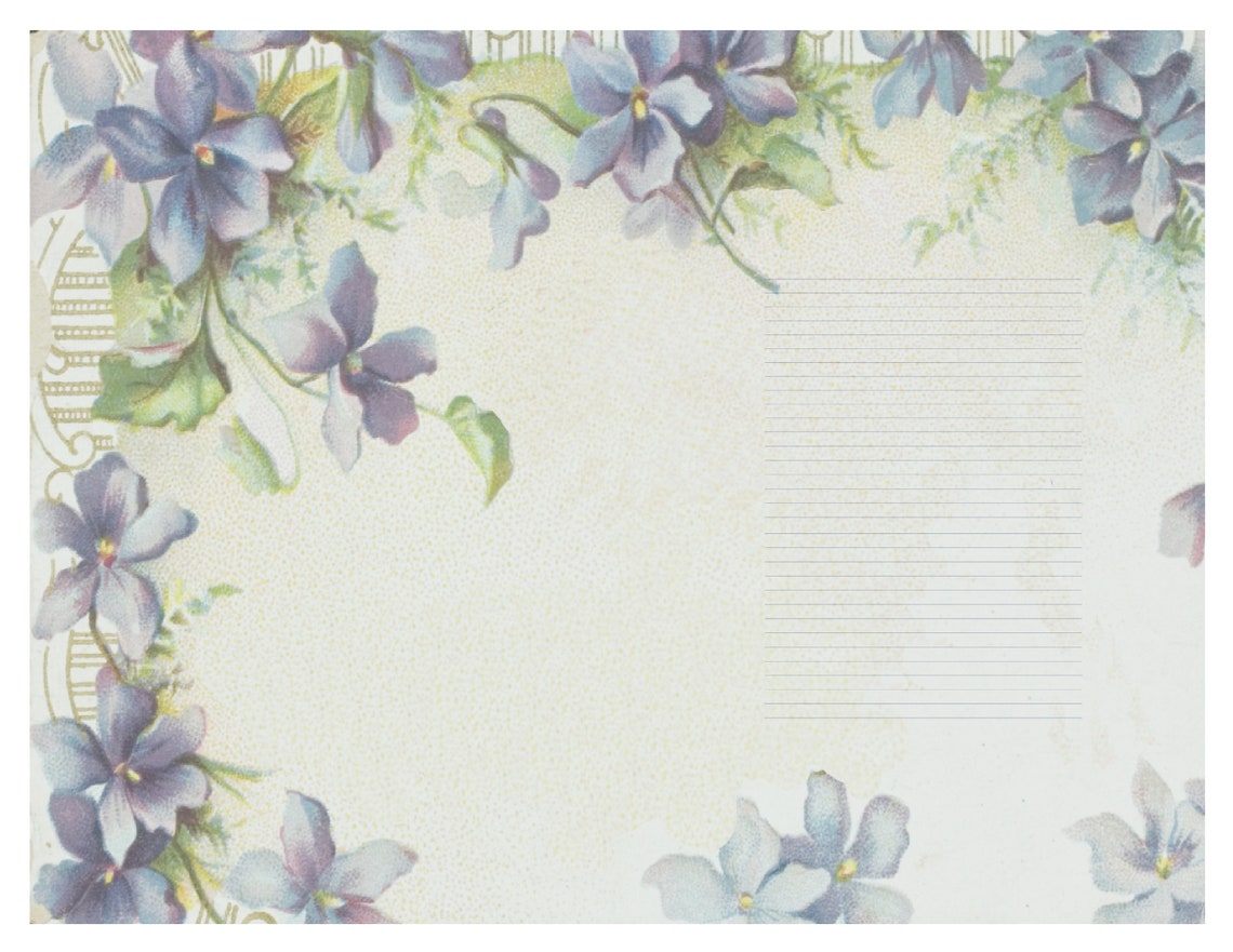 Blue Background/journal Pages 10 Pages for Junk Journals - Etsy