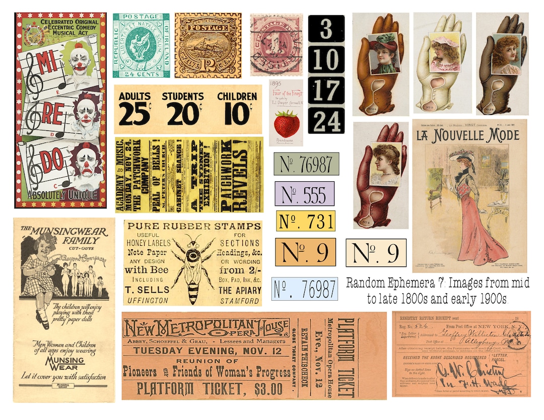 Victorian Advertising, Illustrations: Vintage Ephemera Images (digital ...