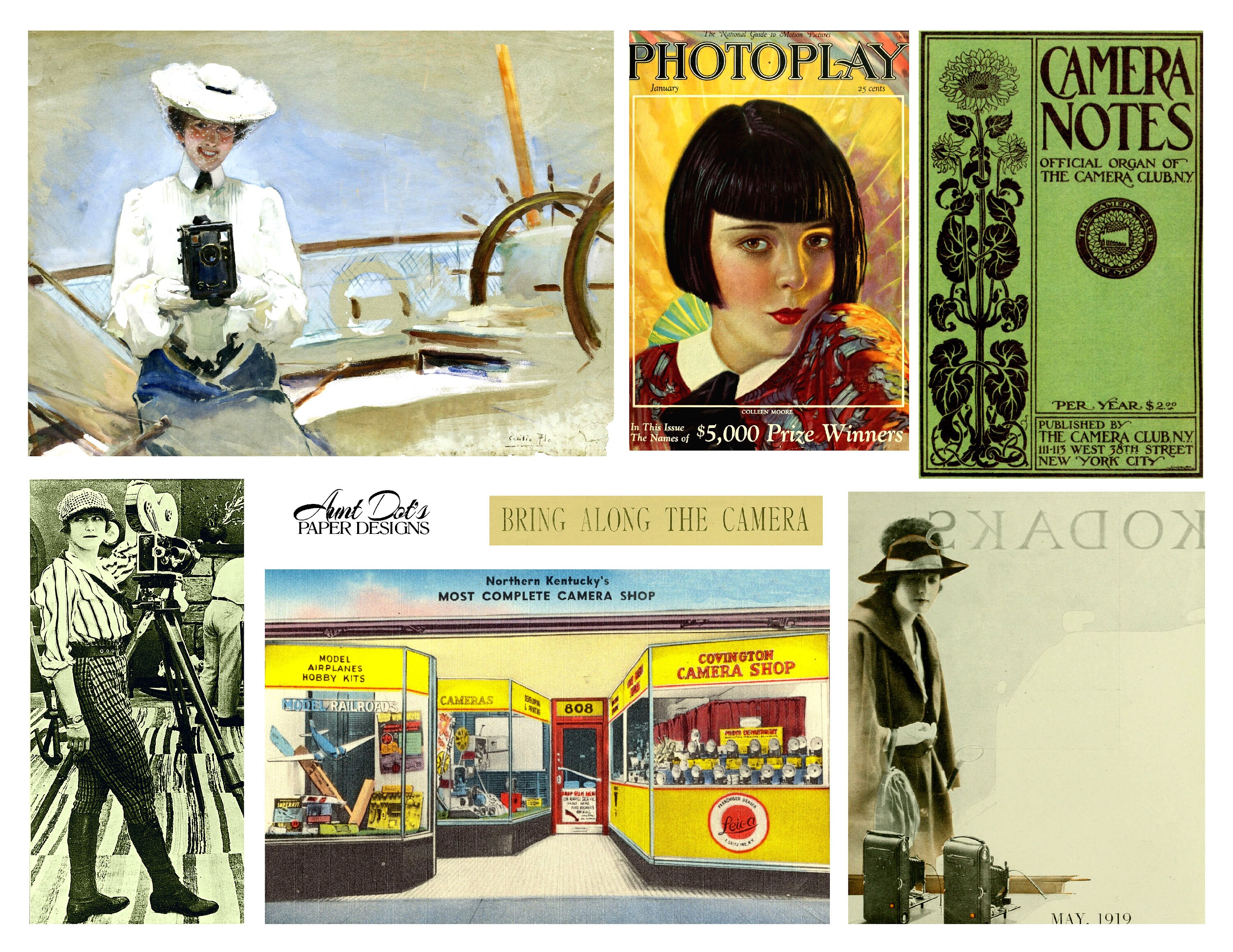 Vintage Camera Ephemera: Photography Images for Journals (digital ...