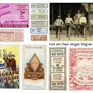 Telegram, Telegraph Ephemera 10-page Digital Kit With 2 Surprise Bonus ...
