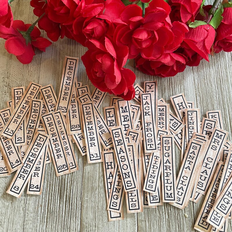 December Word Art - Etsy