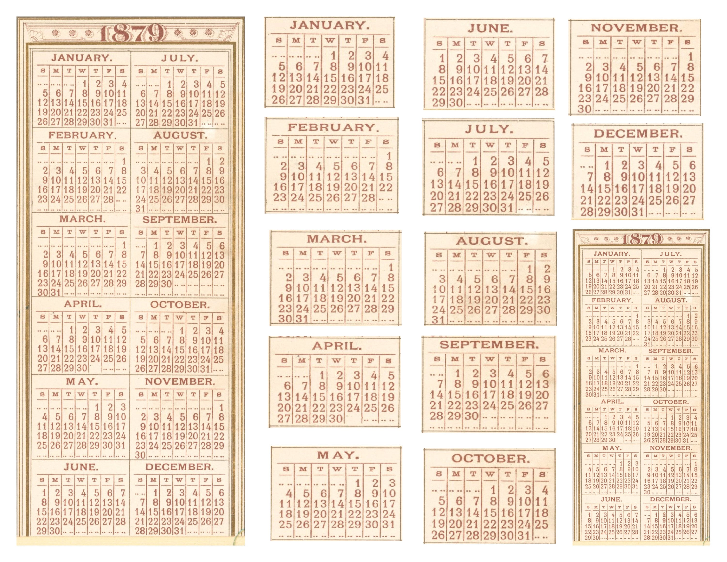 1897/2025 Calendar Vintage Ephemera (digital Download) - Etsy