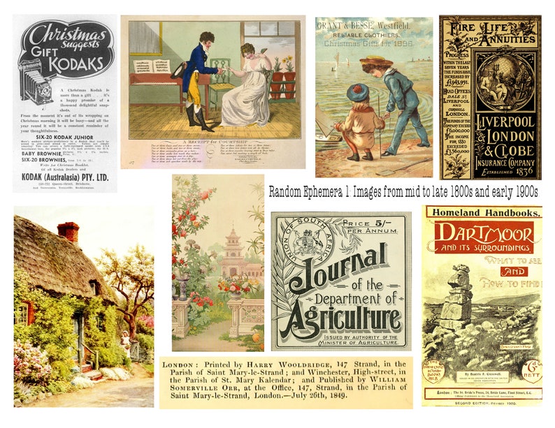 Victorian Advertising, Illustrations: Vintage Ephemera Images (digital ...