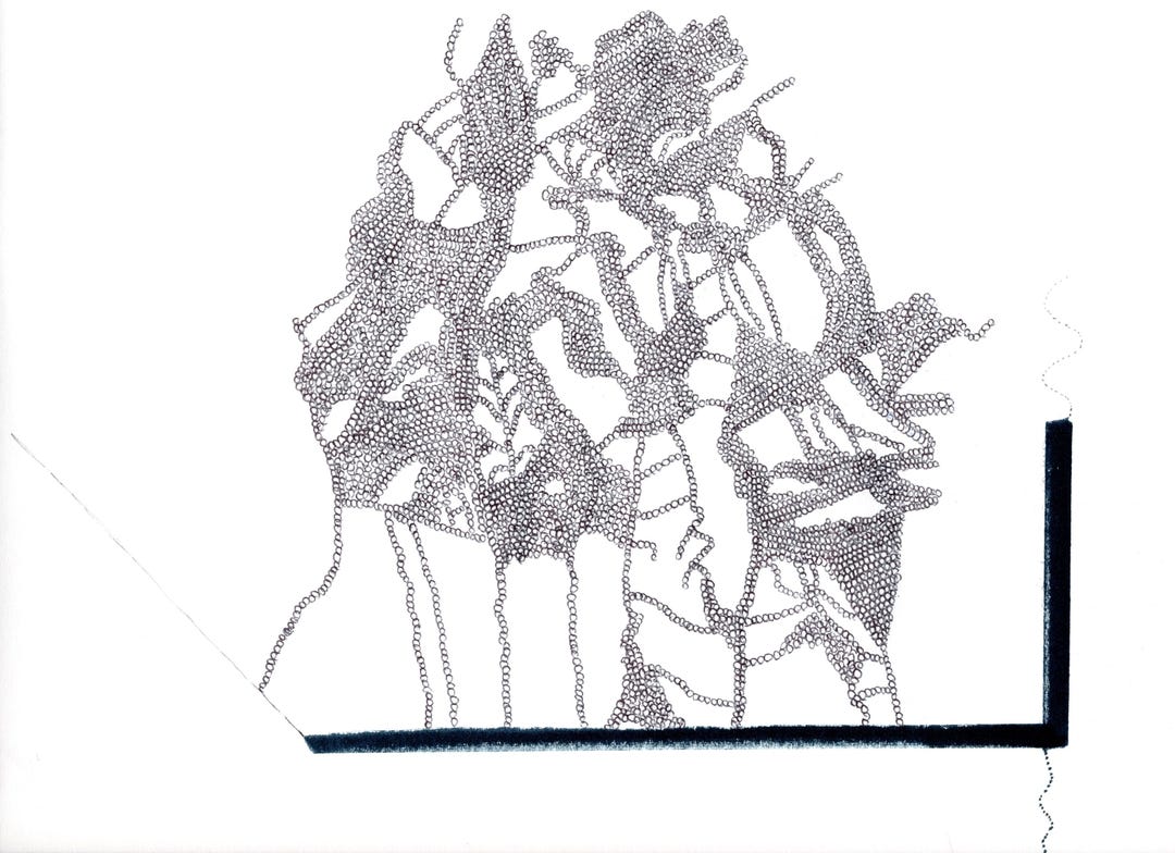 Abstract Art, Art of People Dancing, Hand Drawn Artwork, Art Therapy ...