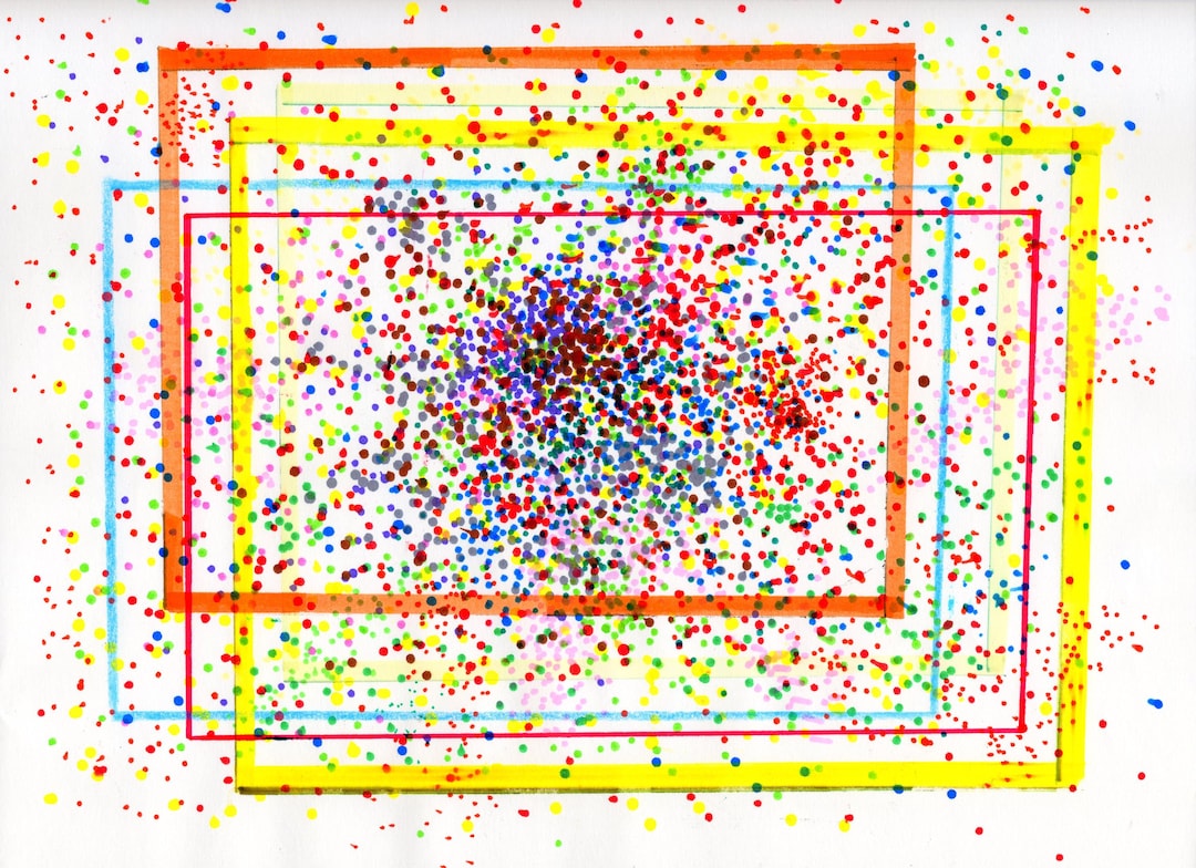 Abstract Art, Colorful Line Artwork, Hand Drawn Artwork, Art Therapy ...